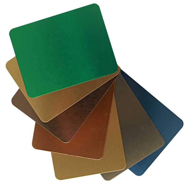 Black Colour SS304 Colored Stainless Steel Sheets 0.2mm-3mm Thick